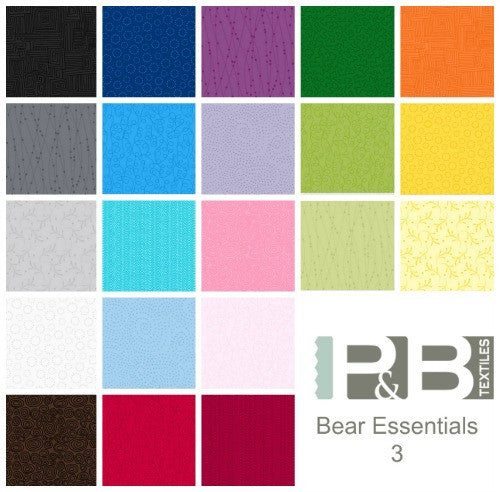 P&B Textiles Bear Essentials cotton fabrics to buy at Stitch – Freckles ...