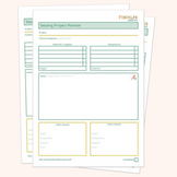 FREE PDF printable sewing project planner sheet by Freckles and Co