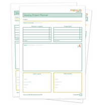FREE PDF printable sewing project planner sheet by Freckles and Co