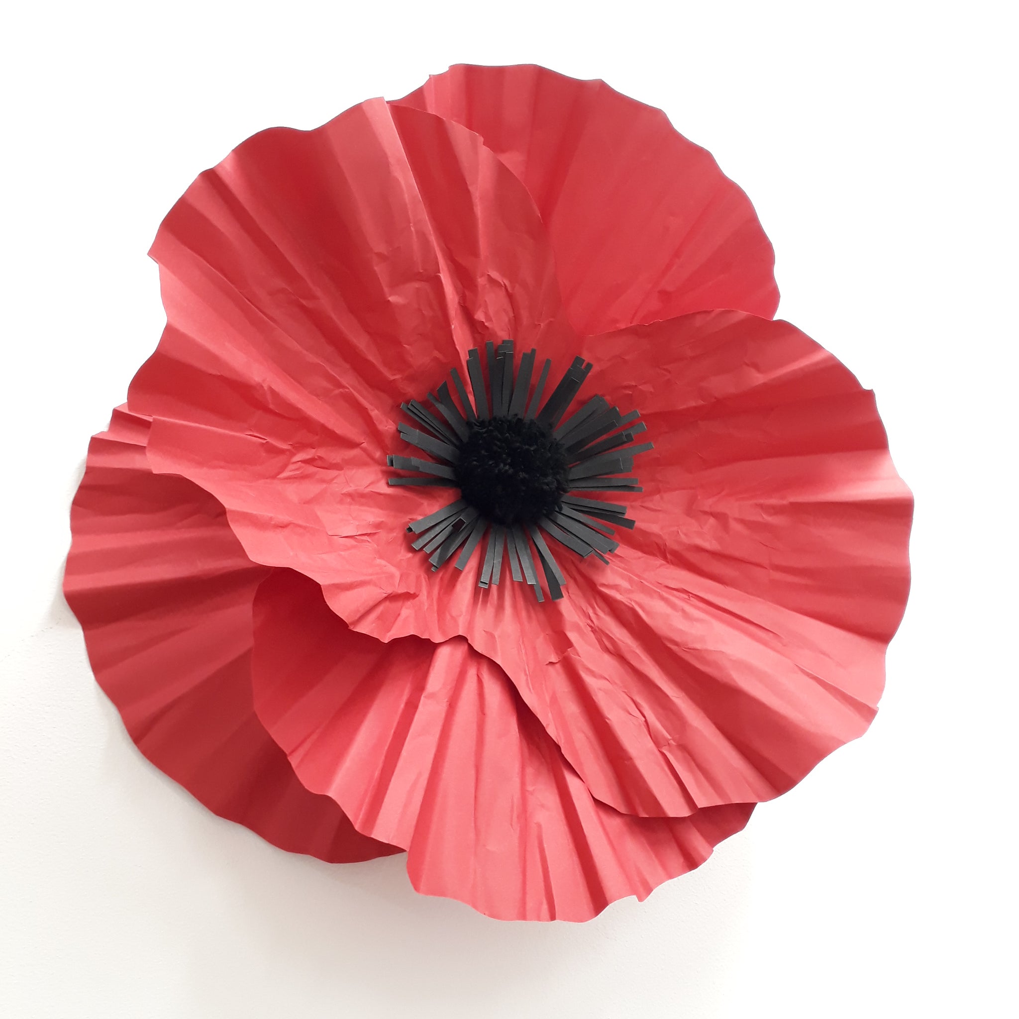 DIY Giant Paper Poppies at Freckles and Co