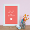 Feisty Craft Room Poster Print - FAT QUARTER SLOGAN – Freckles and Co
